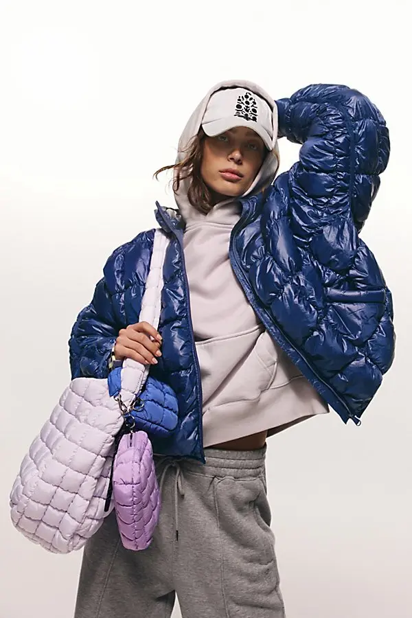 Free People Quilted Mini Case - Lilac