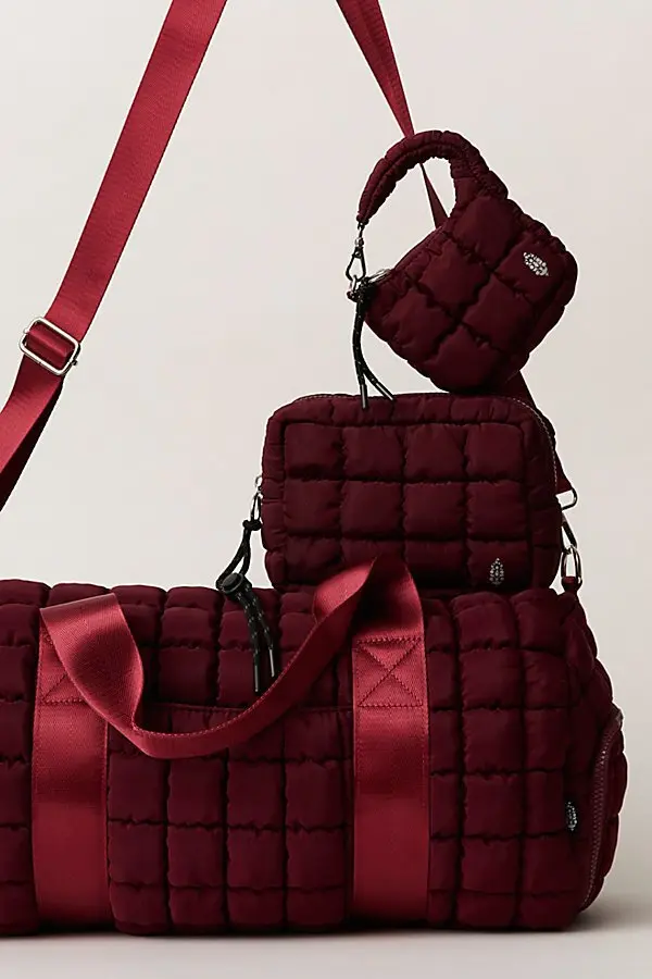Free People Quilted Mini Case - Mahogany