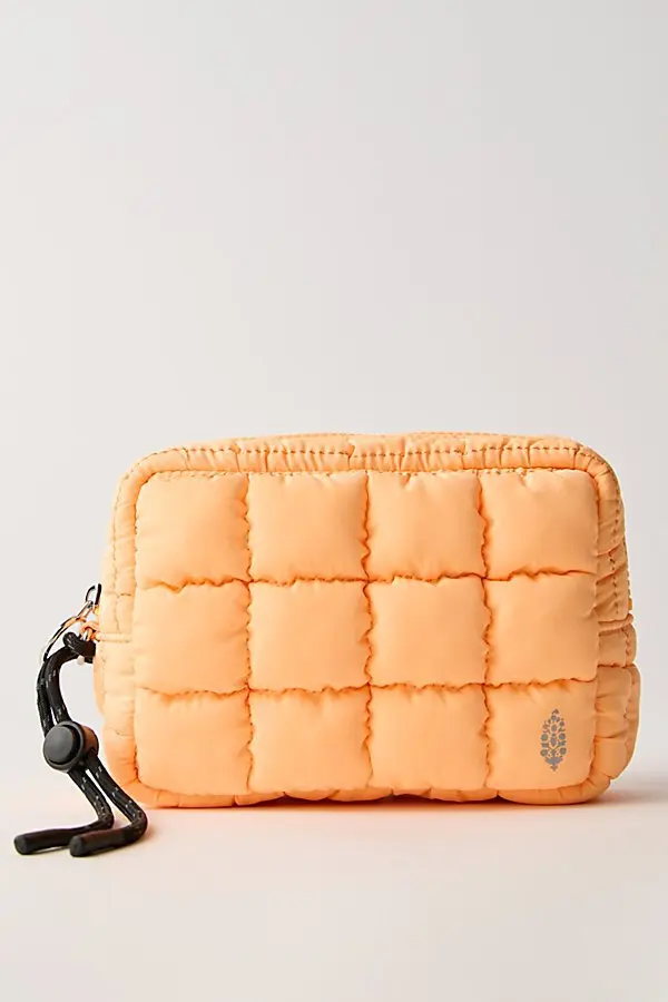 Free People Quilted Mini Case - Neon Clementine