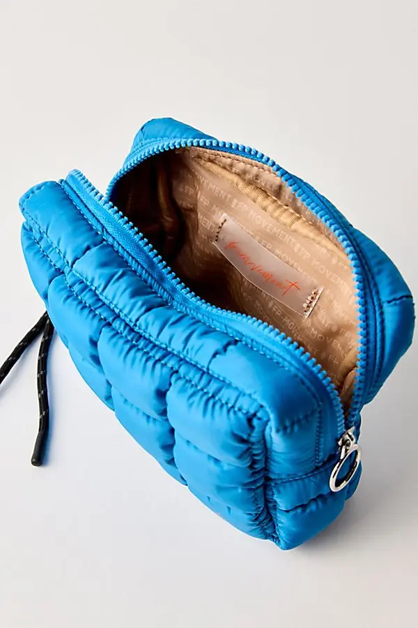 Free People Quilted Mini Case - Powerline Blue