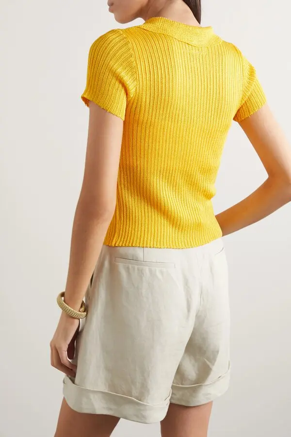 Calle Del Mar Ribbed-knit Shirt