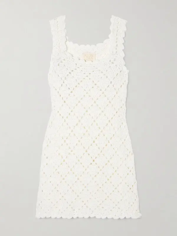 Suzie Kondi Chryssi Crocheted Mini Dress