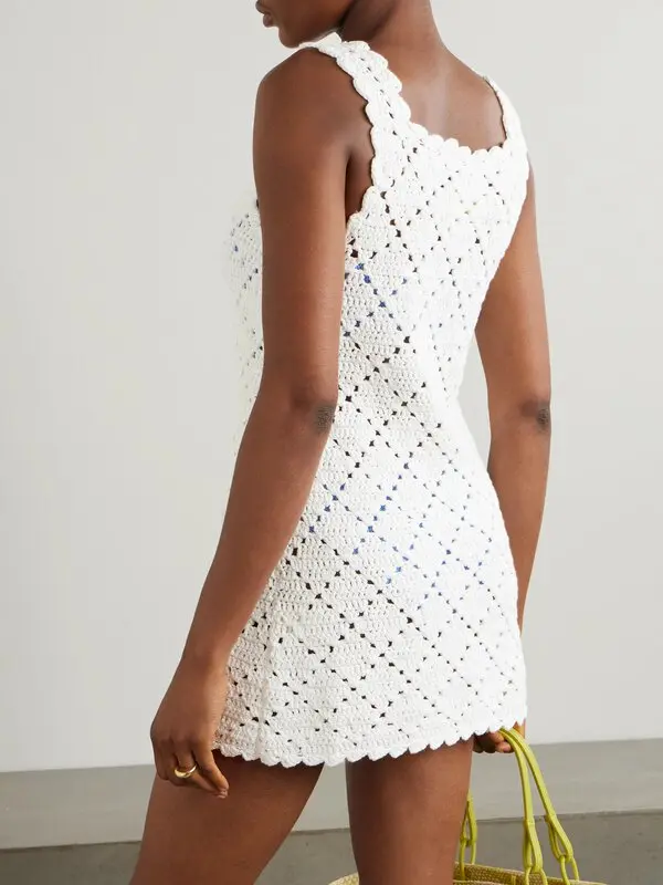 Suzie Kondi Chryssi Crocheted Mini Dress