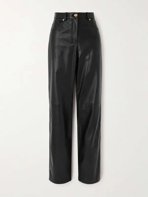 Versace Leather Trousers