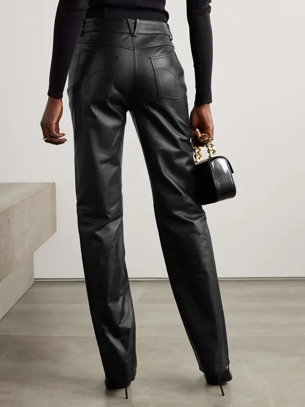 Versace Leather Trousers