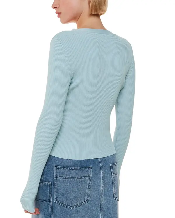 Whistles Ribbed Knit Cardigan
