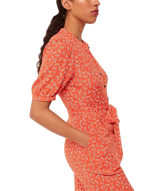 Whistles Micro Floral Jumpsuit