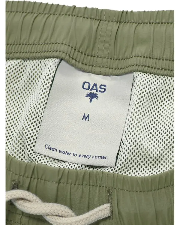 Oas Quick Dry Tailored Fit 4.3 Swim Trunks - Green