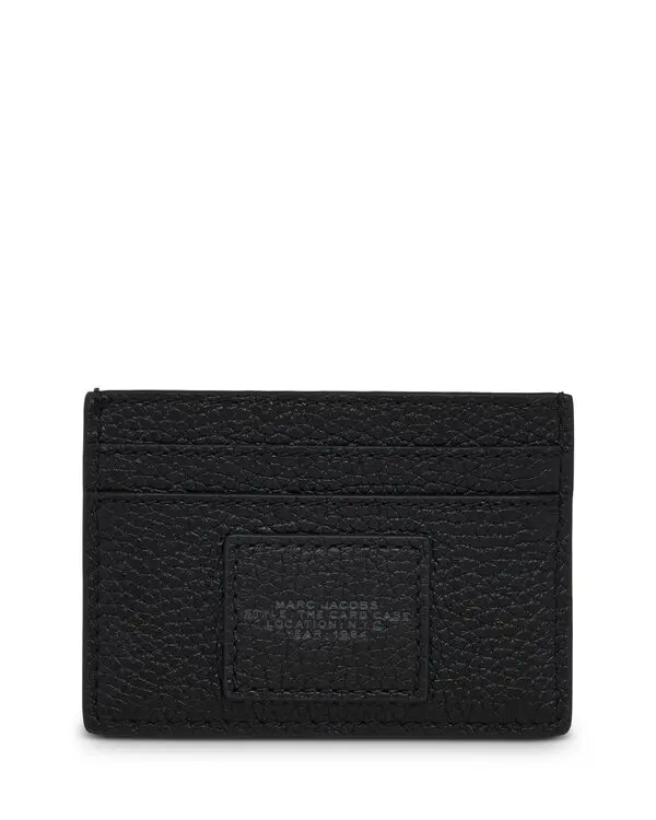 Marc Jacobs The Leather Card Case - Black/gold