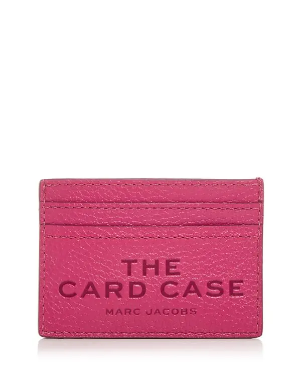 Marc Jacobs The Leather Card Case - Raspberry