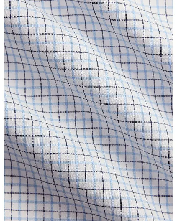 Polo Ralph Lauren Cotton Stretch Poplin Gingham Check Classic Fit Button Down Shirt - Blue Multi