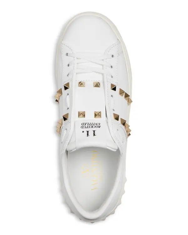 Valentino Garavani Rockstud Untitled Platform Sneakers - White