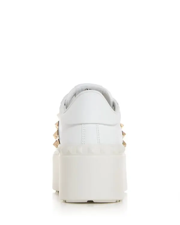 Valentino Garavani Rockstud Untitled Platform Sneakers - White
