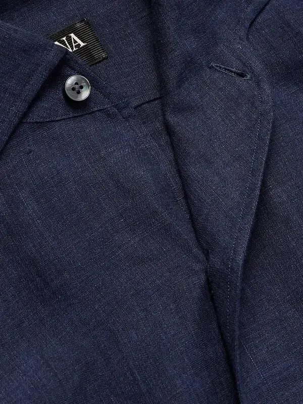 Zegna Oasi Lino Shirt - Blue