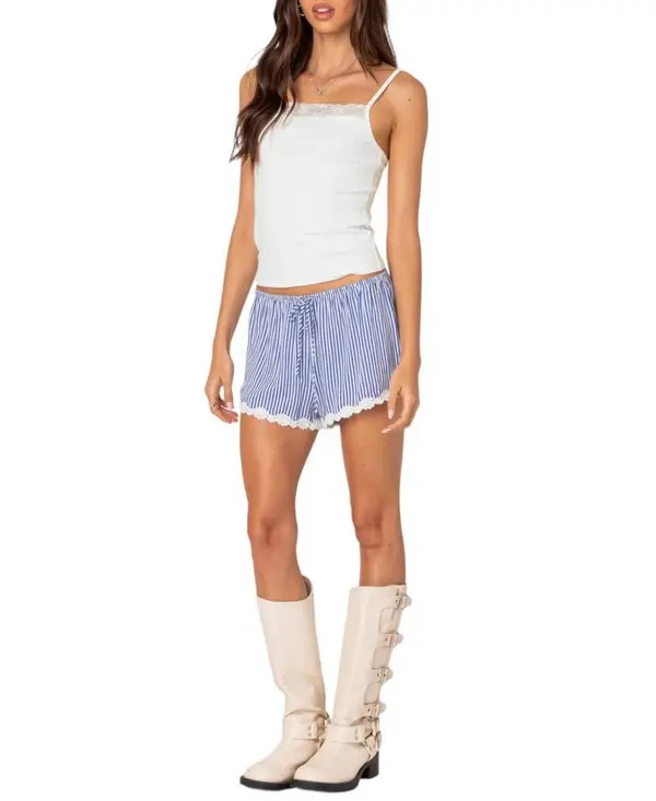 EDIKTED Lace Trim Tank Top