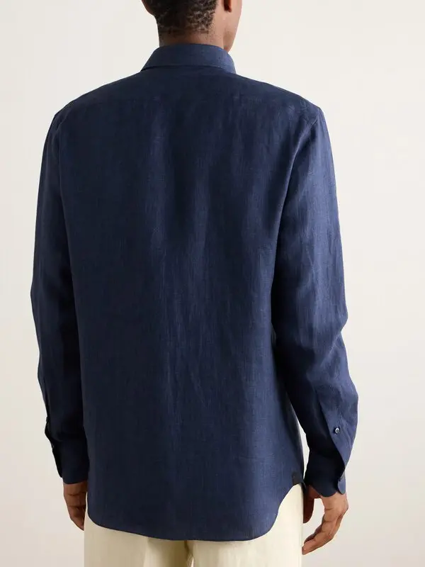 Zegna Oasi Linen Shirt - Blue