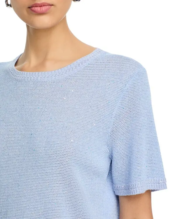 Kobi Halperin Noa Short Sleeve Sweater - Light Blue