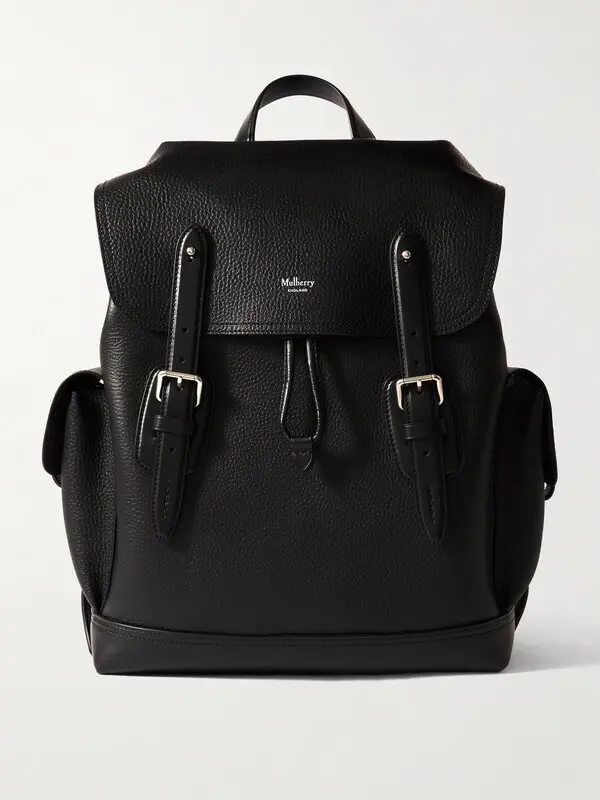 Mulberry Heritage Pebble-grain Leather Backpack - Black