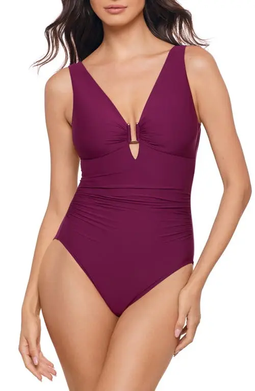 MAGICSUIT® Kristi Marquis One-piece Swimsuit - Boysenberry