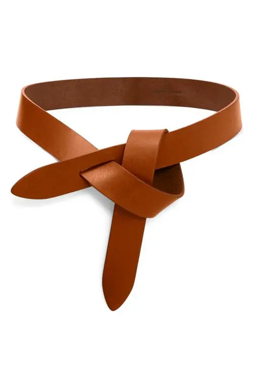 Isabel Marant Lecce Knotted Leather Belt - Natural