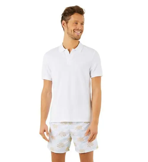 Vilebrequin Solid Cotton Polo - Blanc