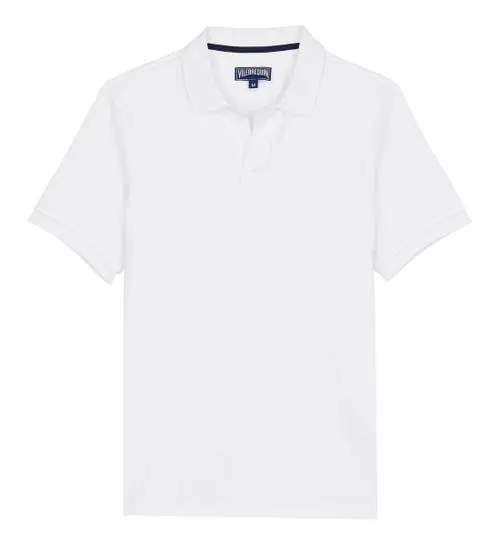 Vilebrequin Solid Cotton Polo - Blanc