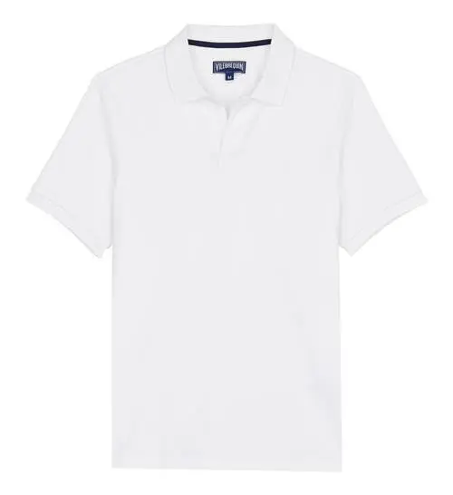 Vilebrequin Solid Cotton Polo - Blanc