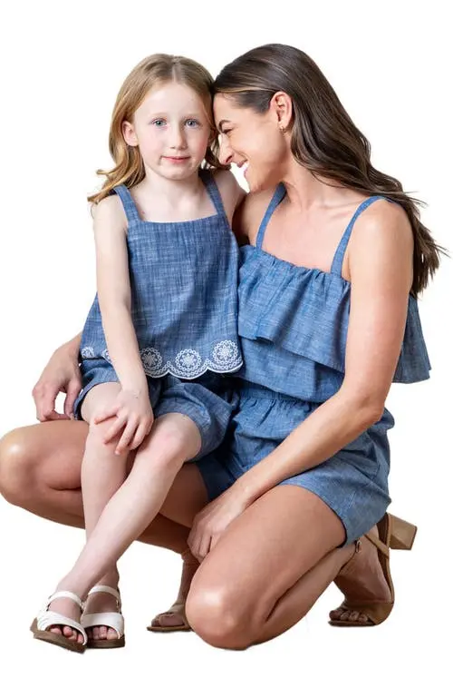 HOPE & HENRY Organic Ruffle Top Romper