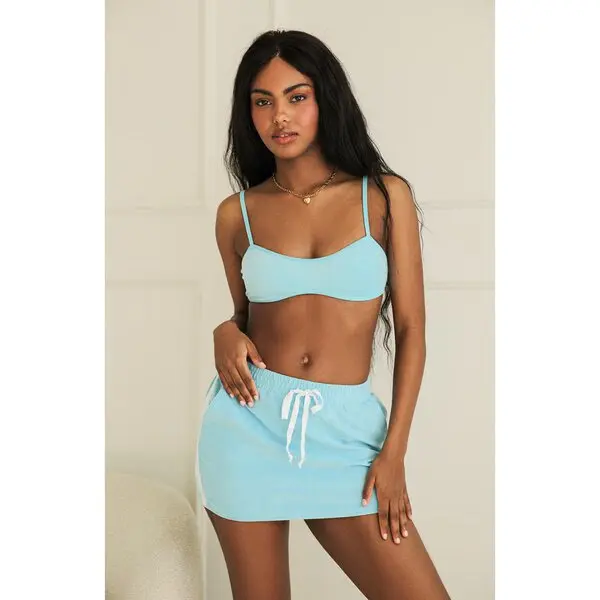 DIPPIN DAISY'S Annie Elastic Waist Mini Skirt