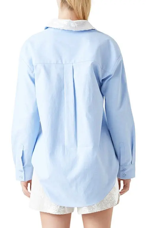 GREY LAB Oversized Oxford Button-up Shirt