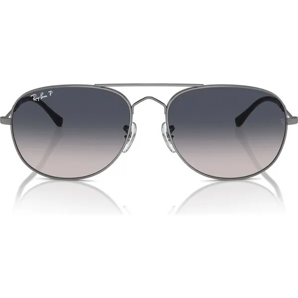 Ray-ban Bain Bridge 60mm Gradient Polarized Sunglasses - Gunmetal