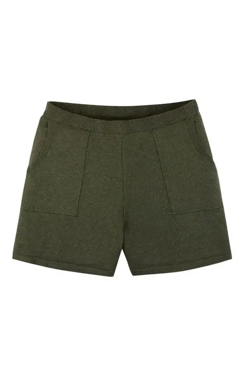 HOPE & HENRY Sweater Knit Short - Olive Heather