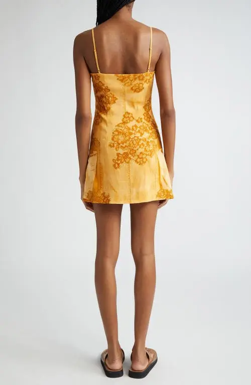 Acne Studios Dua Trompe L'oeil Print Minidress