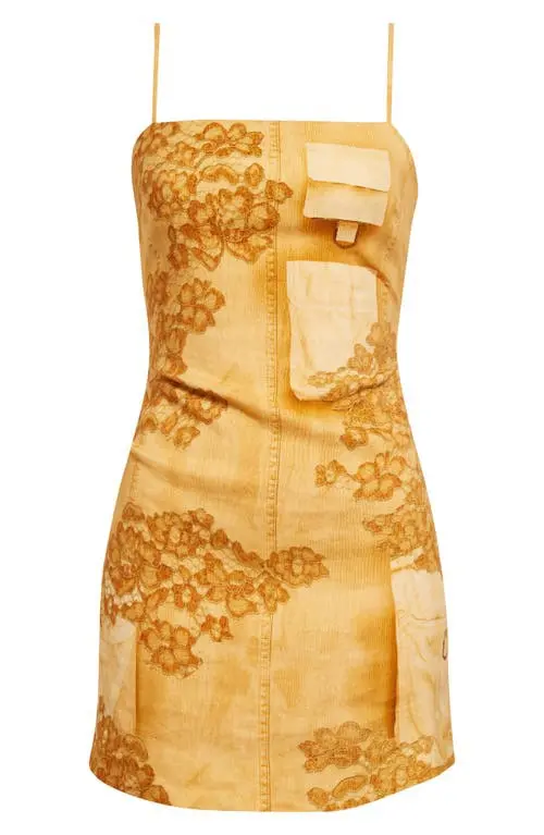 Acne Studios Dua Trompe L'oeil Print Minidress