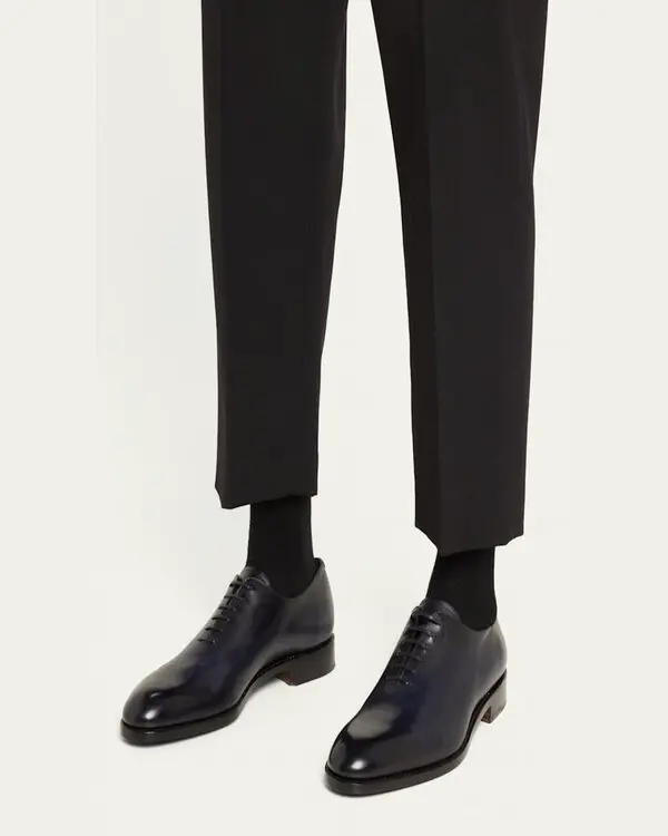 FERRAGAMO Angiolo Wholecut Leather Oxfords