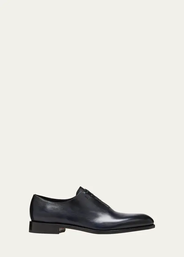 FERRAGAMO Angiolo Wholecut Leather Oxfords