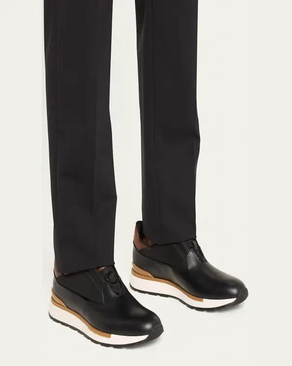 Berluti Fast Track Leather Low-top Sneakers