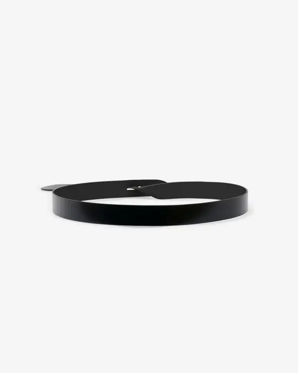 Isabel Marant Étoile Smooth Leather Tie-up Belt - Black