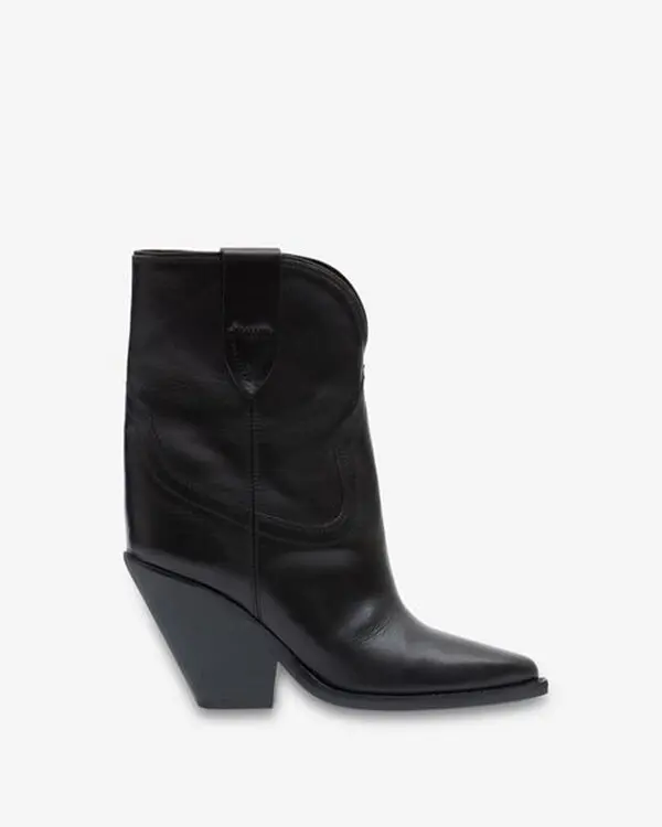 Isabel Marant Étoile Leyane Heeled Western Boots - Black