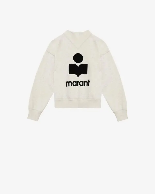 ETOILE Moby Logo Cotton Sweatshirt - Ecru