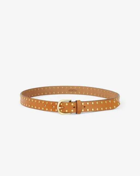 Isabel Marant Zap Leather Belt - Natural