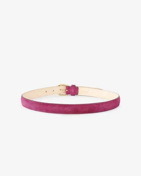 Isabel Marant Zap Leather Belt - Purple