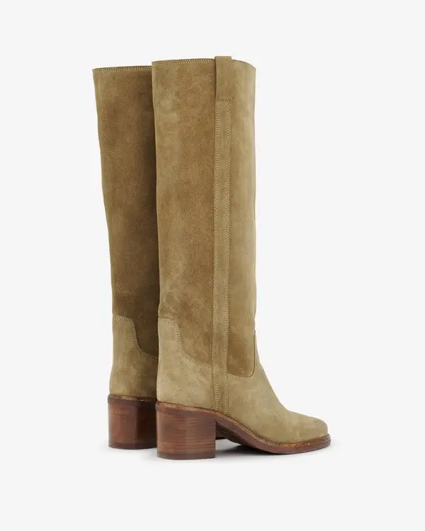 Isabel Marant Seenia Knee High Boots - Taupe
