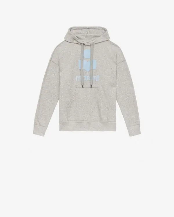 Isabel Marant Cotton Hoodie - Gray/ice Blue