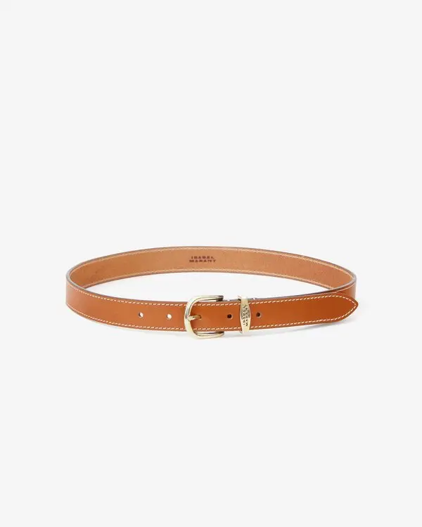 Isabel Marant Zadd Belt - Natural/gold
