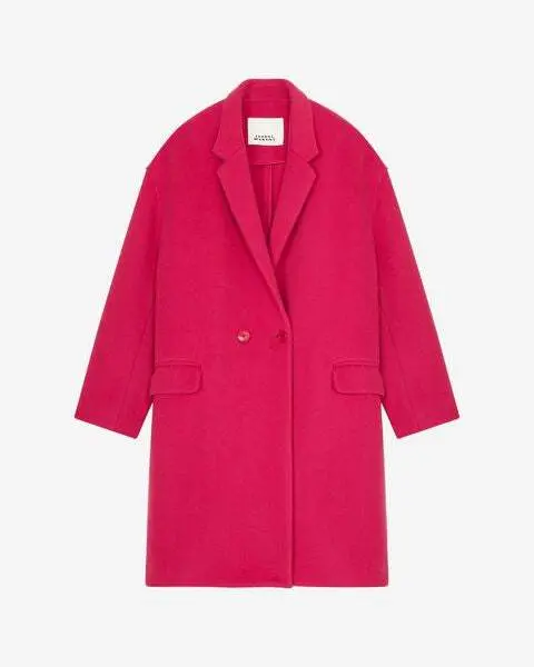 Isabel Marant Fegozi Coat - Raspberry