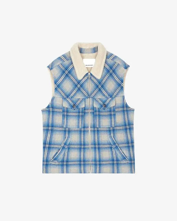 Isabel Marant Kiran Checked Wool Jacket