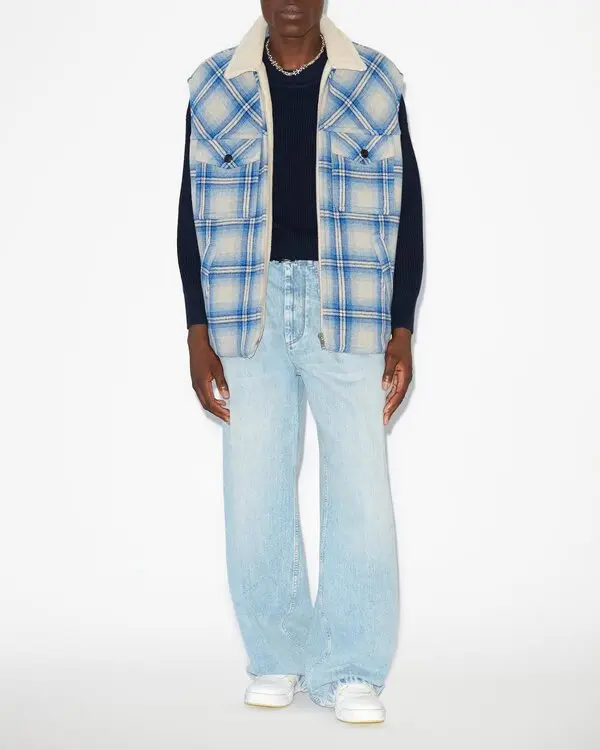 Isabel Marant Kiran Checked Wool Jacket