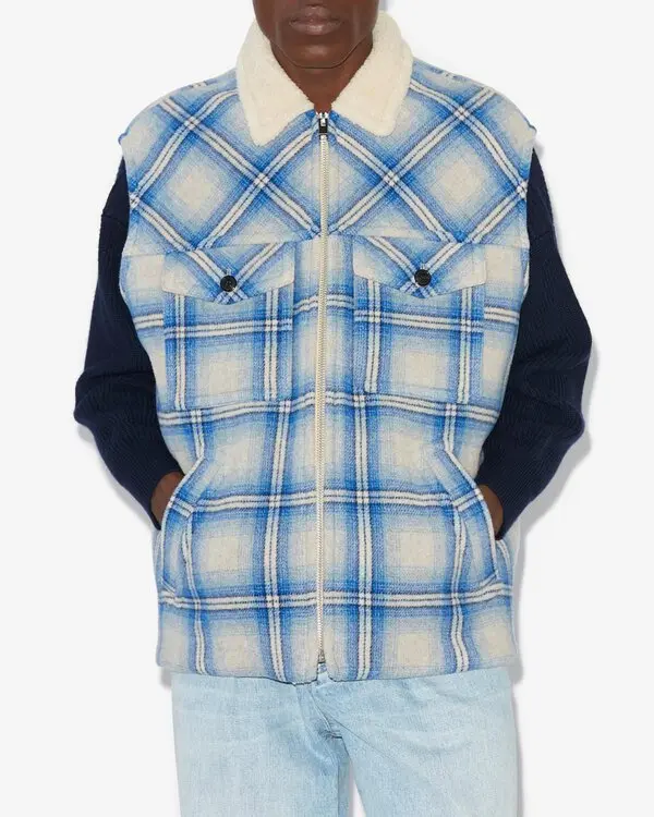 Isabel Marant Kiran Checked Wool Jacket