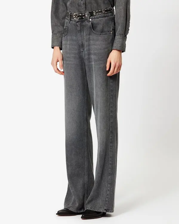 MARANT ETOILE Belvira Bootcut Jeans - Gray